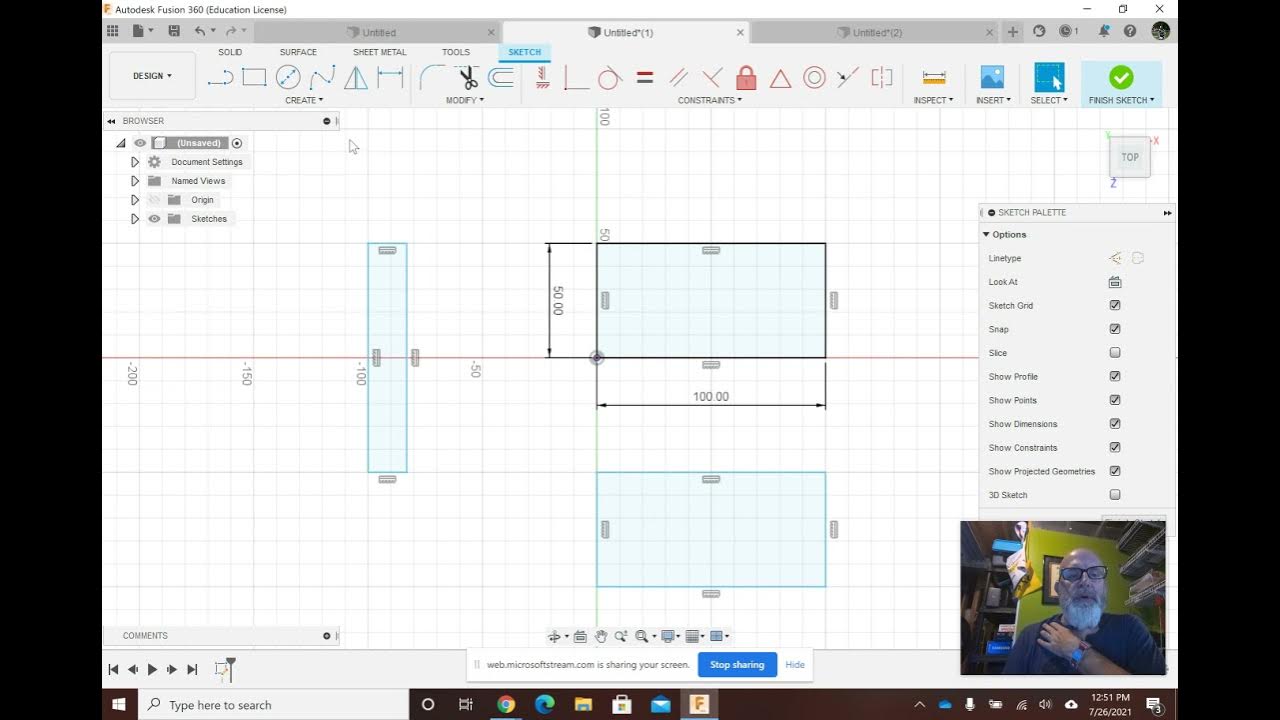 Sketching Rectangles Tutorial Part 1 - YouTube
