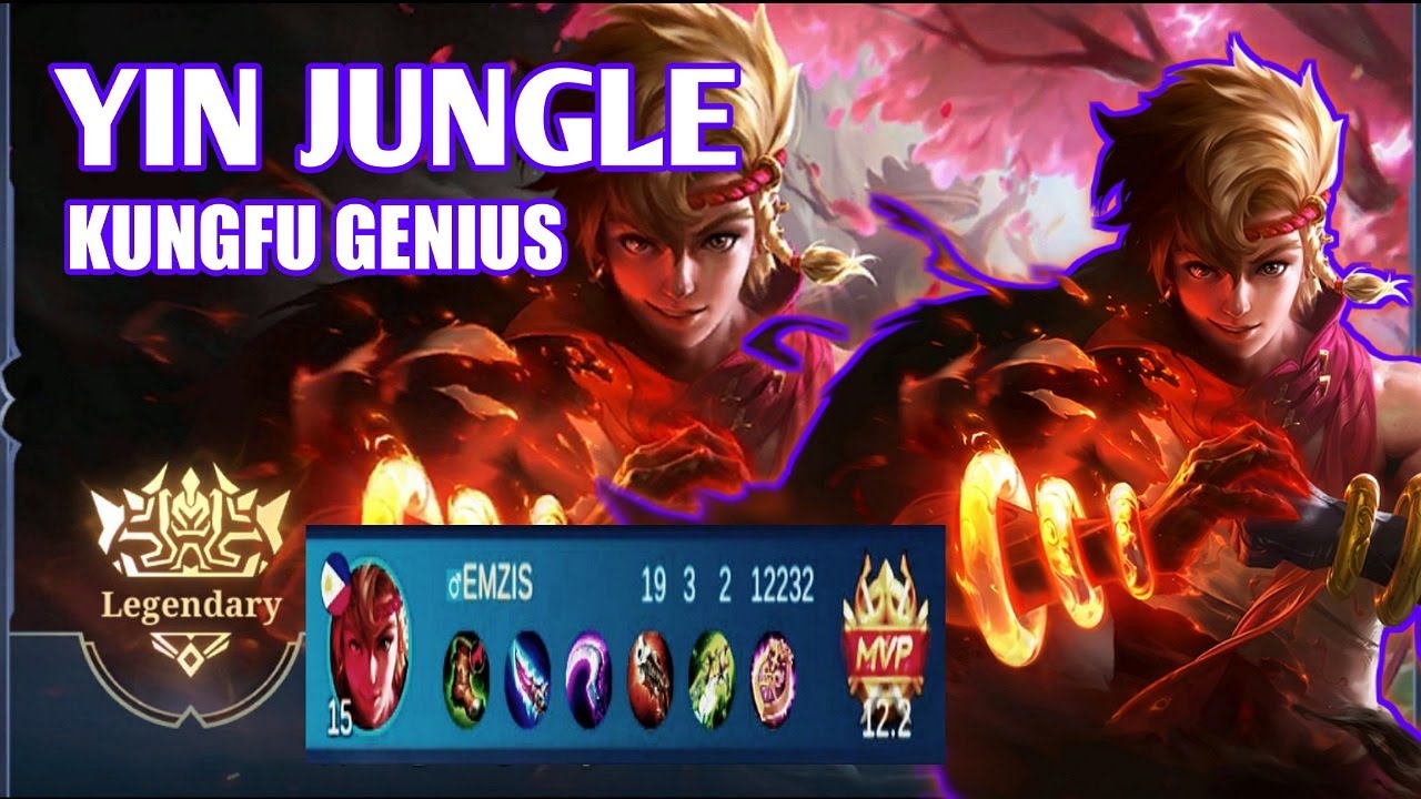YIN JUNGLE LEGENDARY MVP, FAST FARM ROTATION , YIN GAMEPLAY, KDA 19/3/2 ...