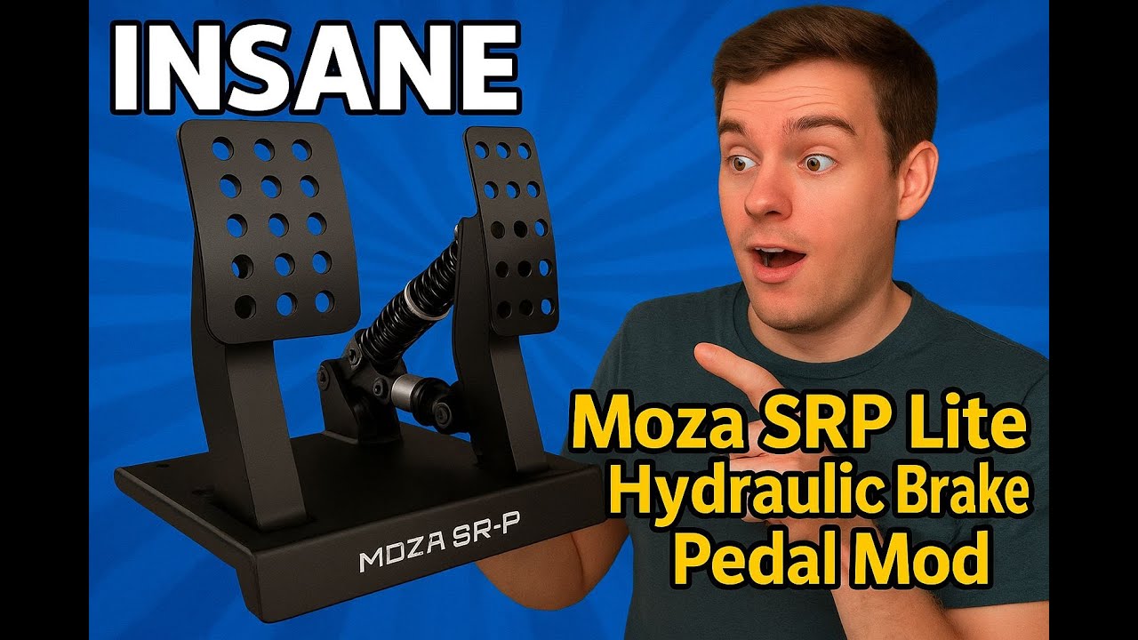 "INSANE Moza SRP Lite Hydraulic Brake Pedal Mod!" - YouTube