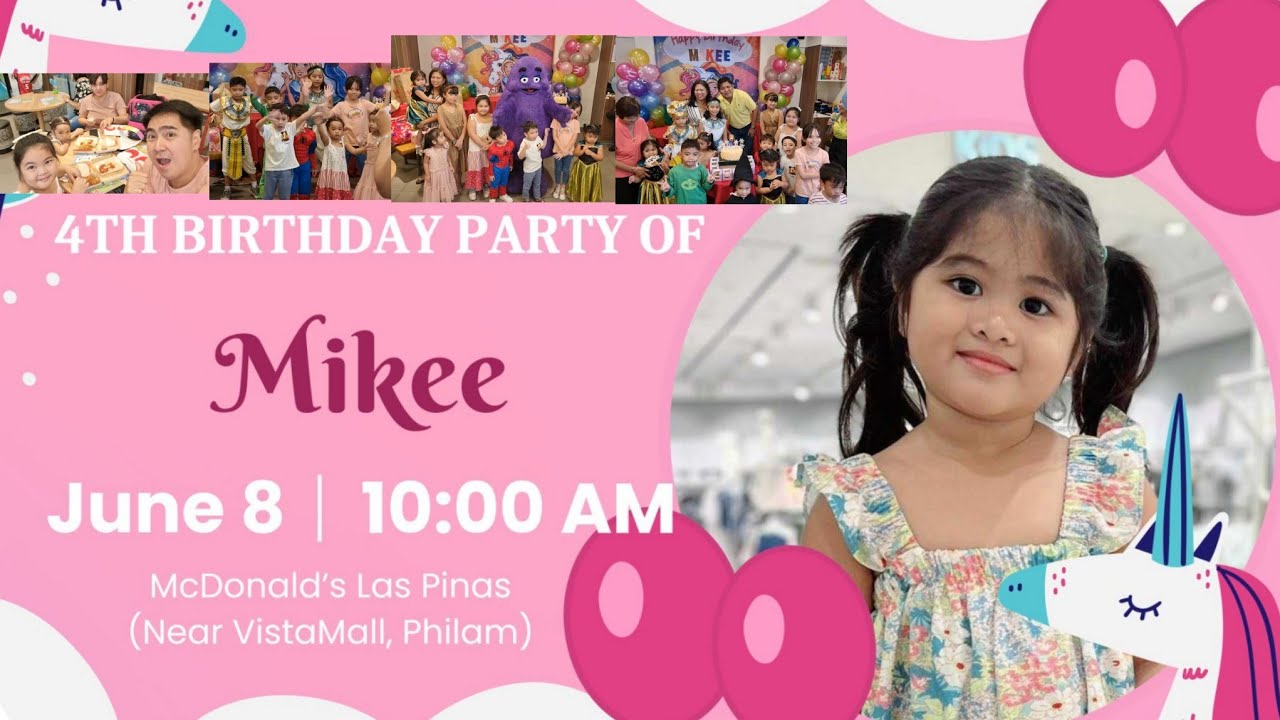 Mikee's 4th Birthday Celebration - YouTube