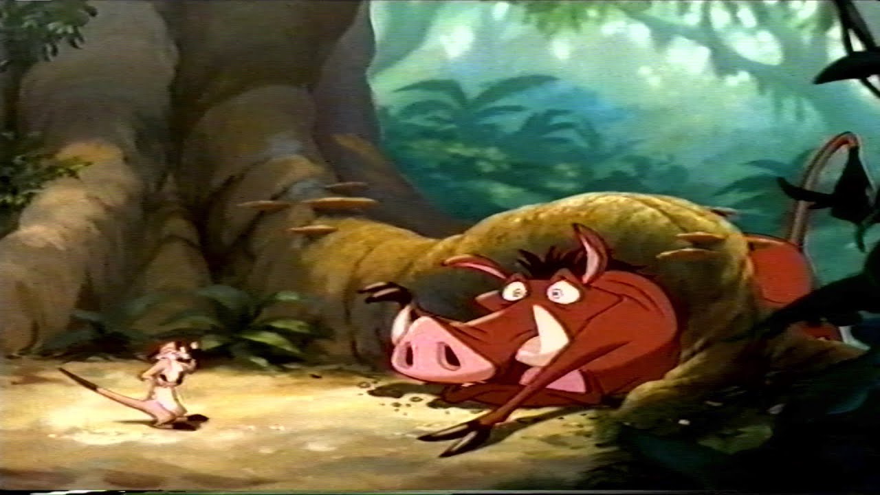 The Lion King: Pumbaa (1994) (VHS Capture) (1) - YouTube