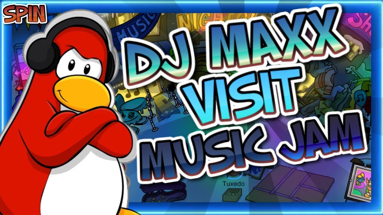 DJ MAXX VISIT! - Mascot Meetup #1 - Club Penguin Legacy - YouTube