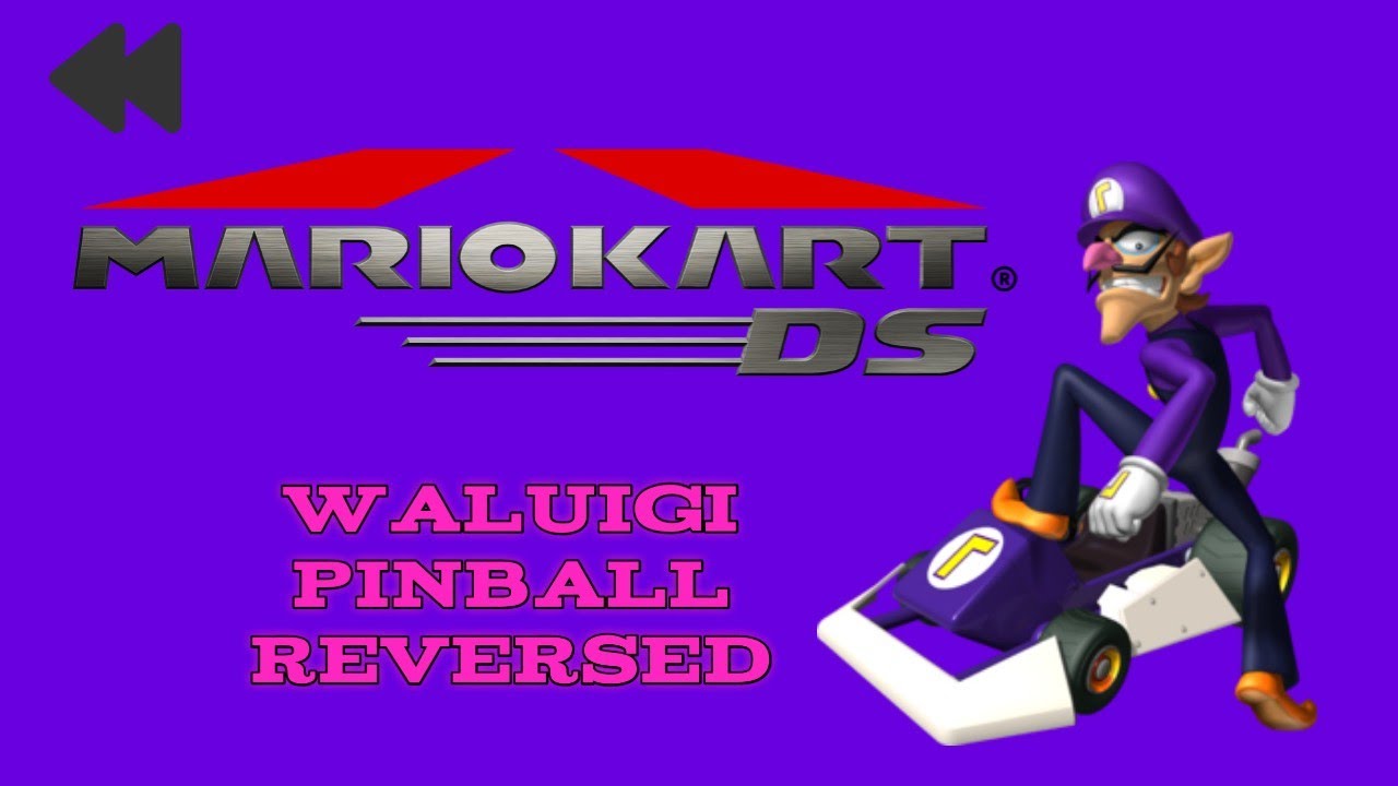 Mario kart DS Waluigi pinball reversed - YouTube