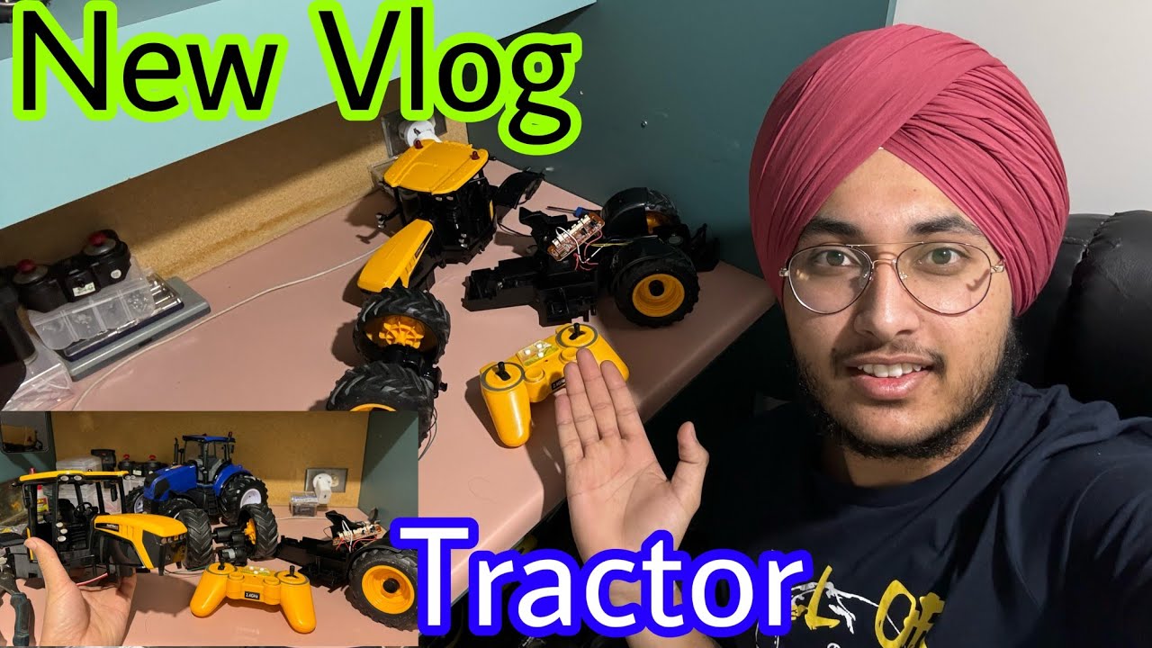 New rc tractor model inside gearbox working - YouTube