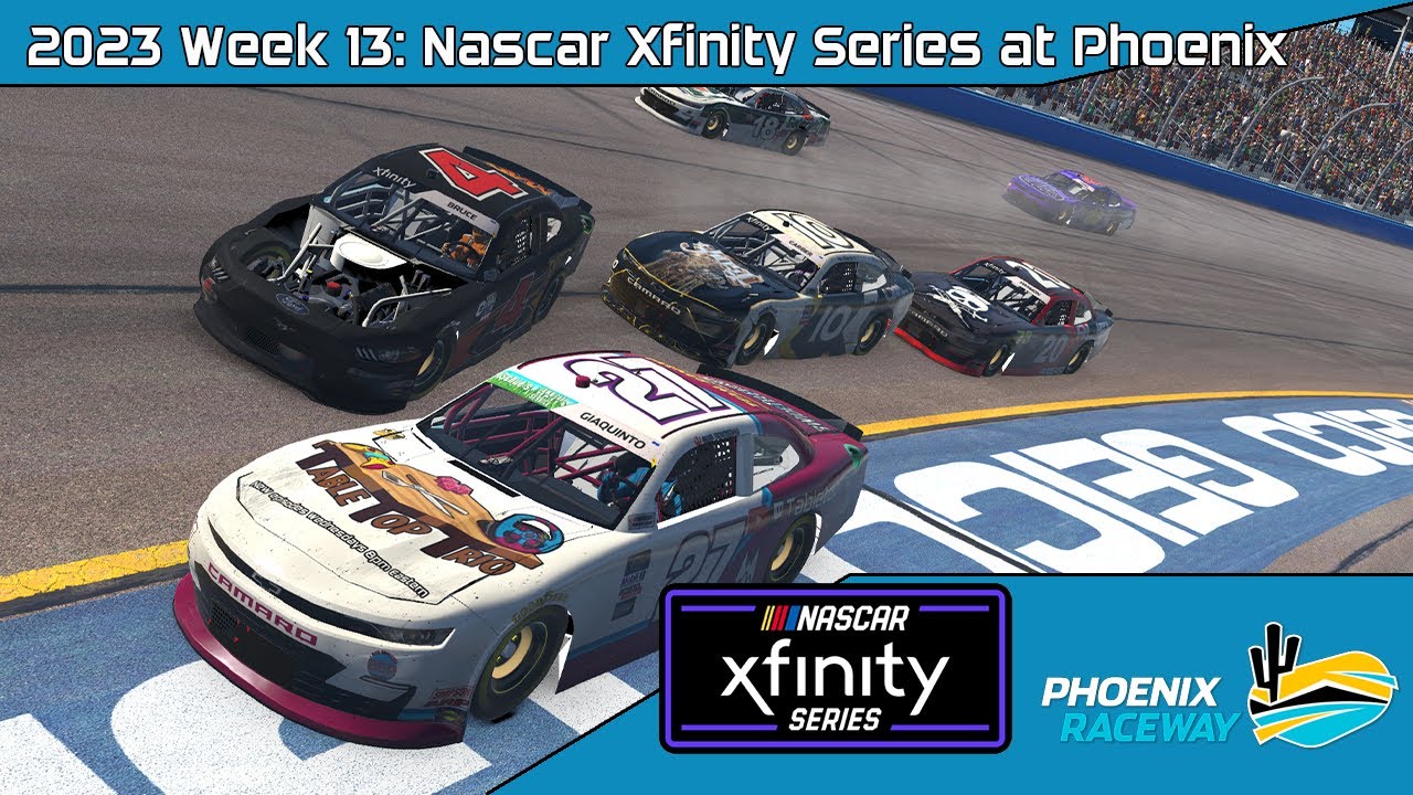 iRacing - Nascar Xfinity Series at Phoenix - YouTube