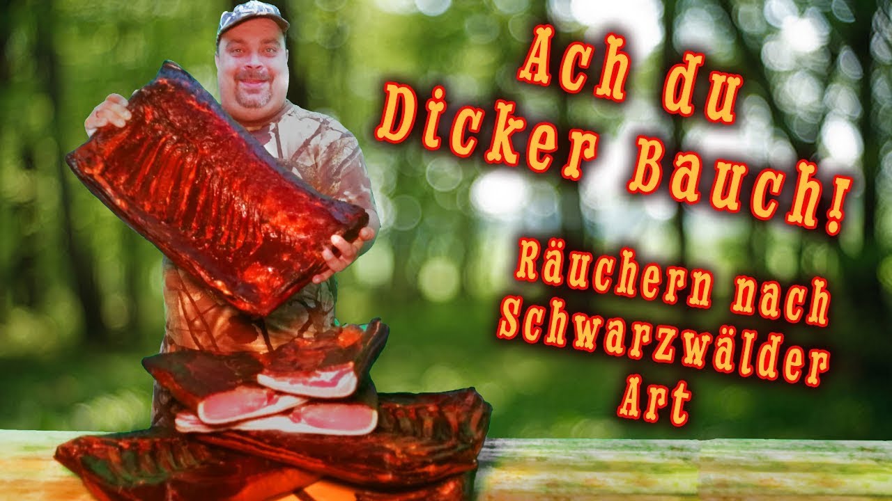 Ach du Dicker Bauch ! Speck Räuchern mit Nadelhölzern - YouTube