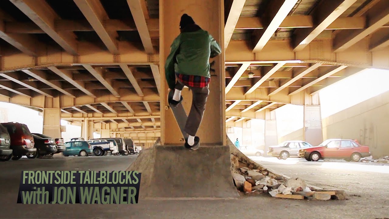 How to Frontside Tail-Block on Transition with Jon Wagner - YouTube