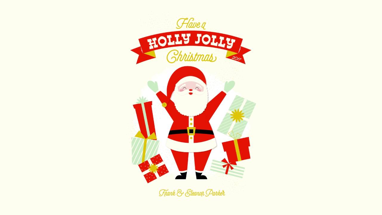 Holly Jolly - Animated GIF Holiday Card Preview - YouTube