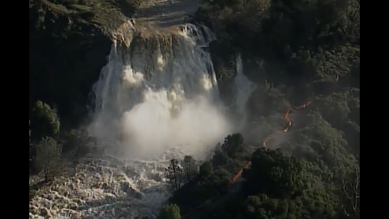 ANDERSON RESERVOIR WATERFALL: Raw video of the awesome waterfall at the ...