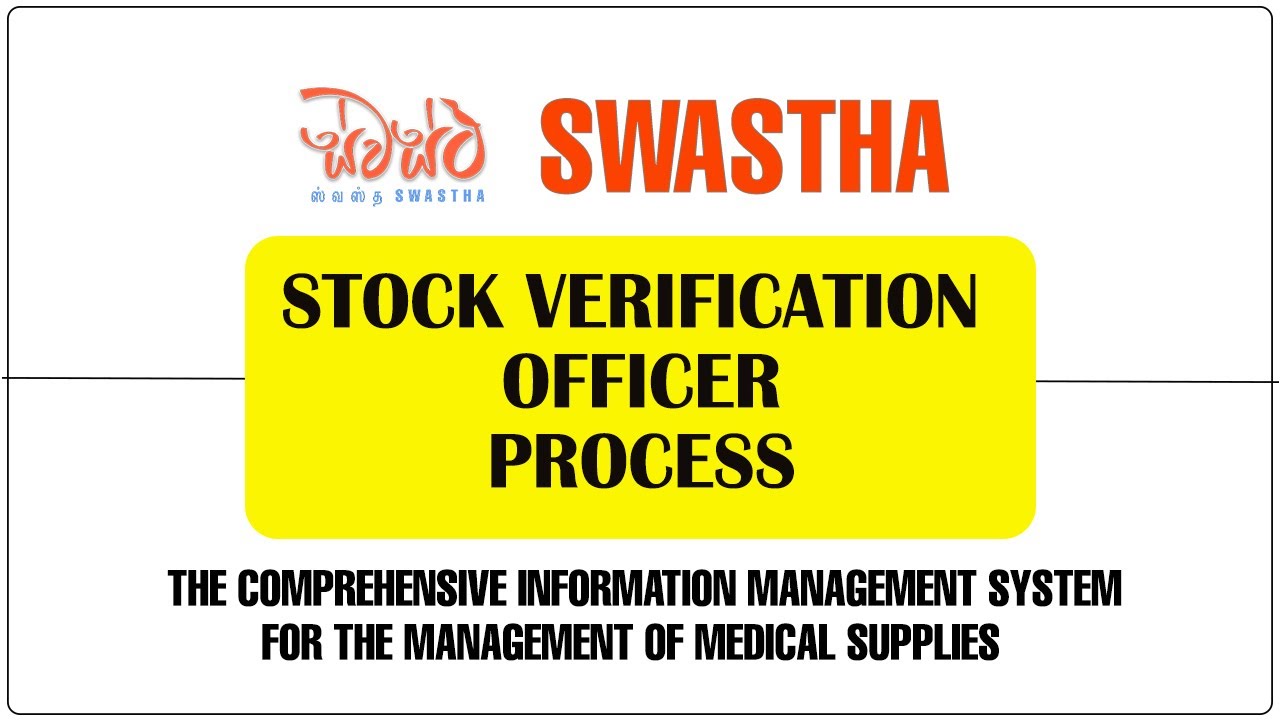 2. Stock Verification Officer Process: STOCK VERIFICATION - YouTube
