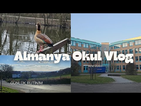 BİR GÜNLÜK ALMANYADAKİ OKULUM🇩🇪 VE EĞİTİM SİSTEMİ VLOG✨️📹
