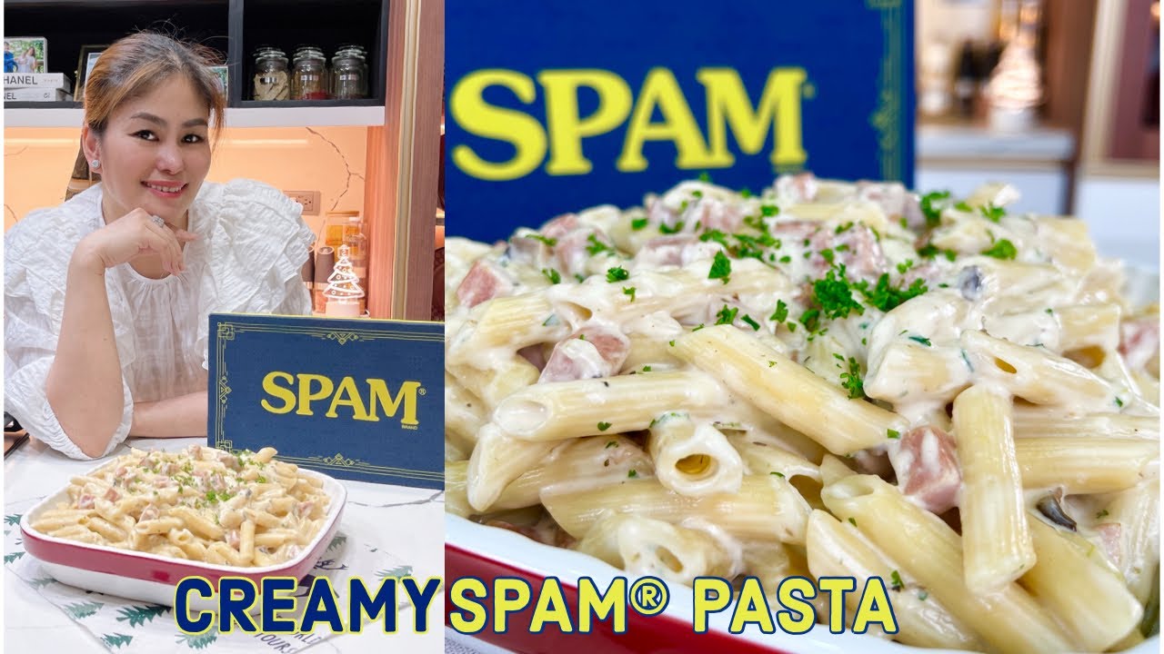 CREAMY SPAM® PASTA | Holiday Recipe | Connh Cruz - YouTube
