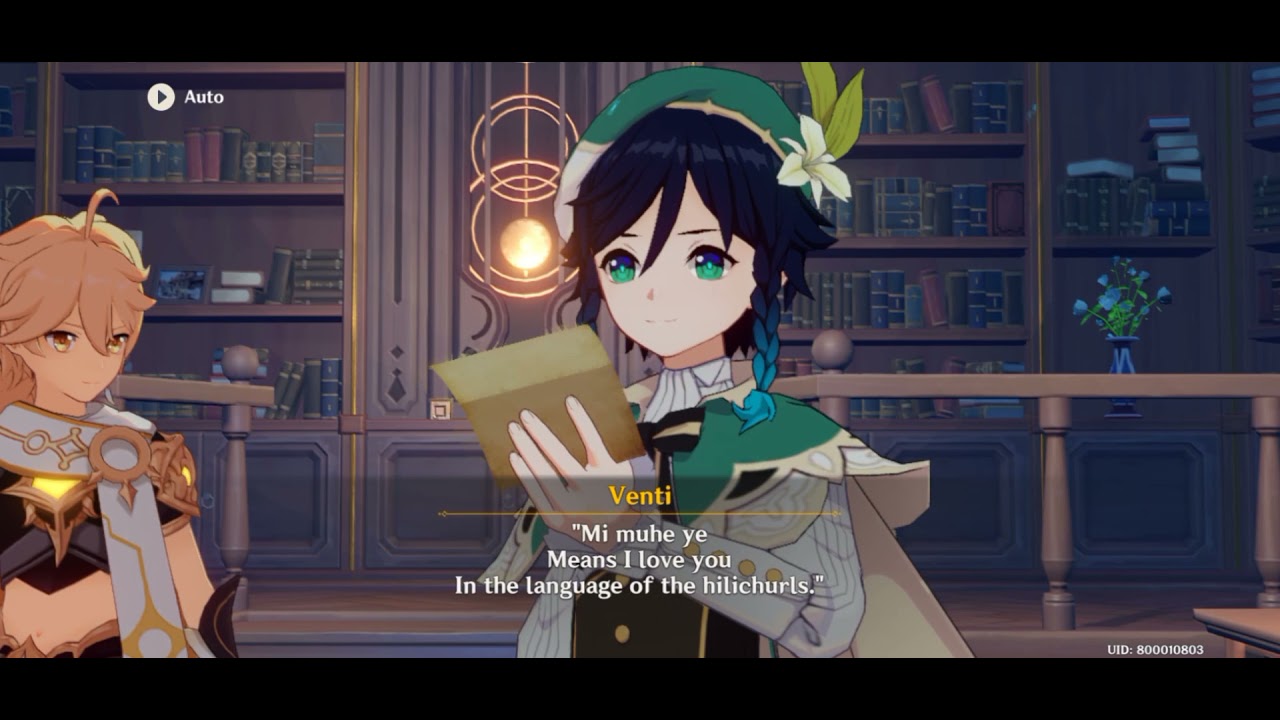 Venti reads first poem by Kaeya - YouTube