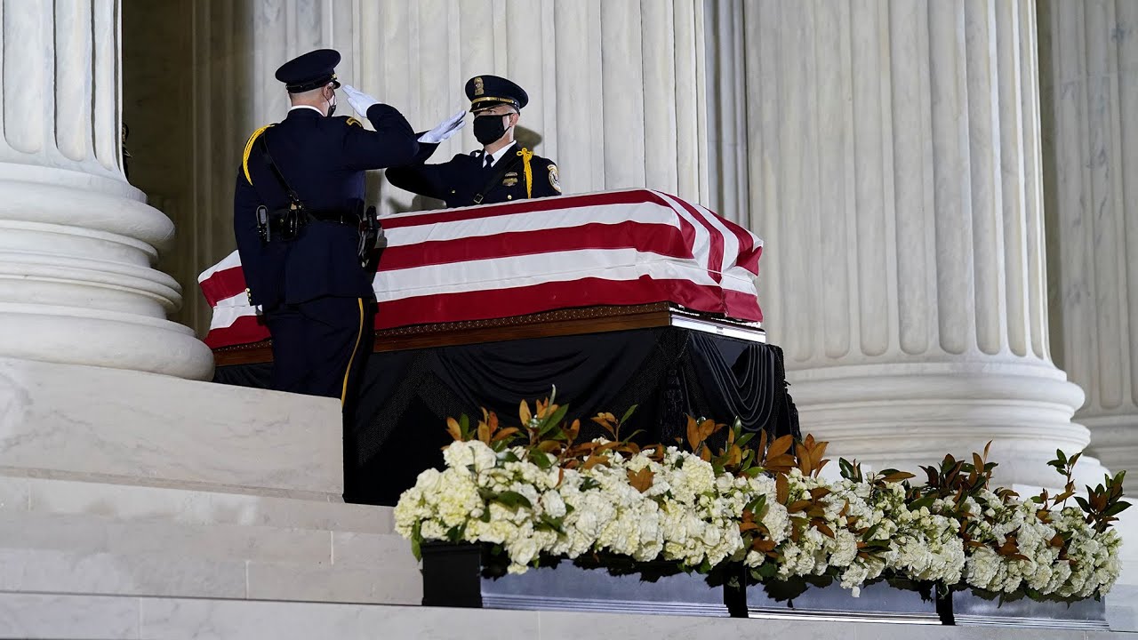 Body of U.S. Supreme Court Justice lies in repose - YouTube