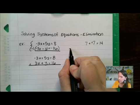 Solving Systems of Equations via Elimination using subtraction - YouTube