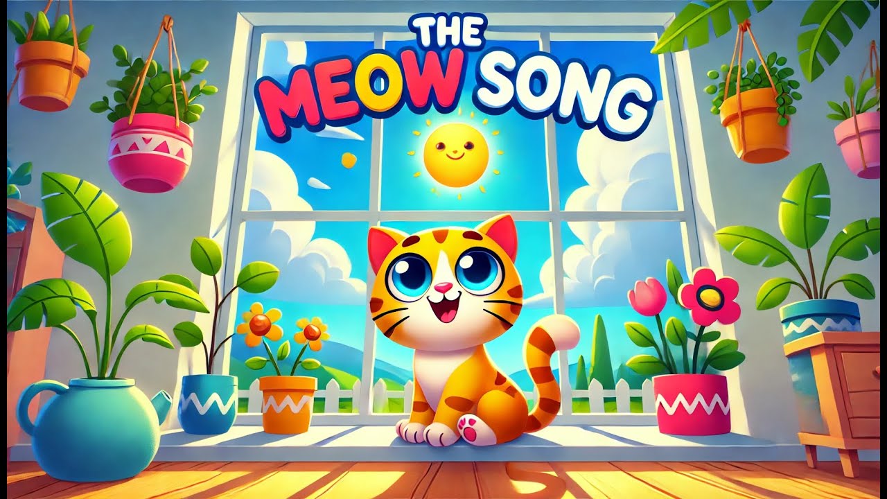 🐾 The Meow Meow Song | Fun & Silly Cat Song for Kids 🎶 | Sing, Dance ...