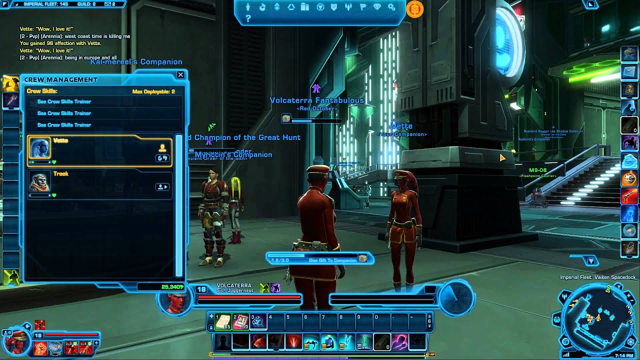 SWTOR: Companion Gift Script - YouTube