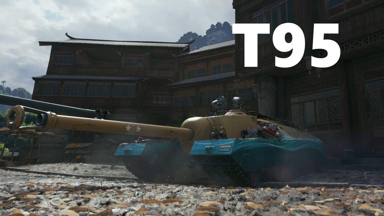 T95 The monster 1vs3 world of tanks complete 4K - YouTube