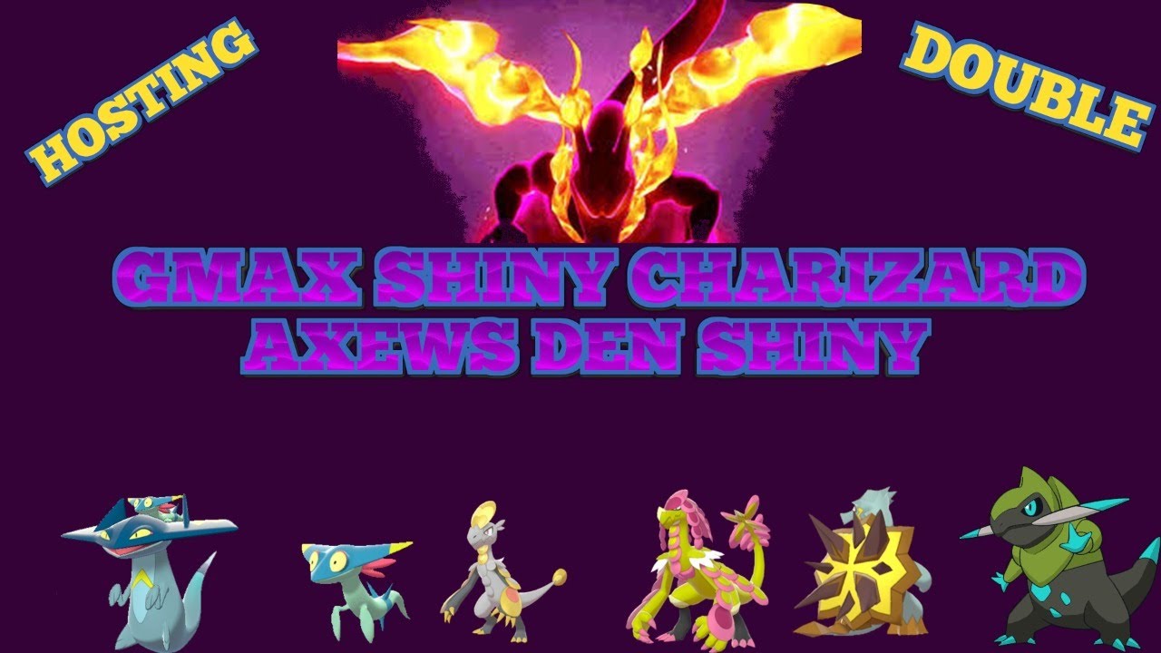 Pokemon Sword and Shield SHINY SQUARE GMAX CHARIZARD & Farming ...
