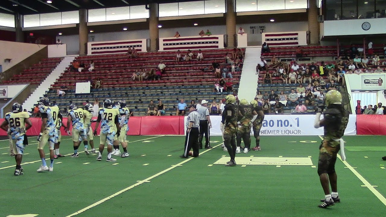 Army Veterans and Navy Veterans Arena Football - YouTube