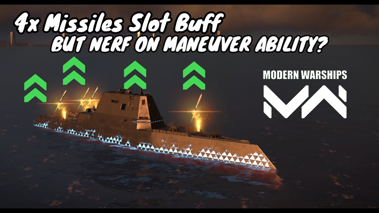Buffed USS Zumwalt with x4 Missiles Slot Gameplay | Modern Warships ...
