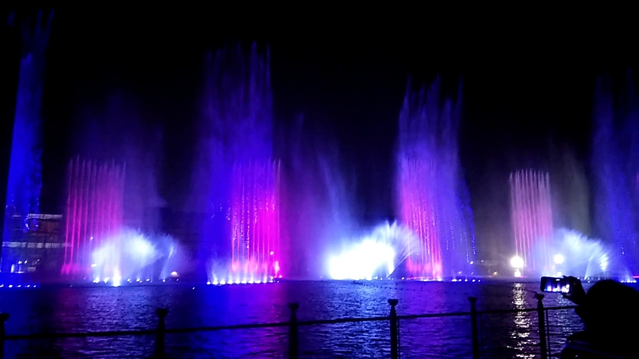 Light fountain ||Okada || makati | metropolitan manila || light show ...