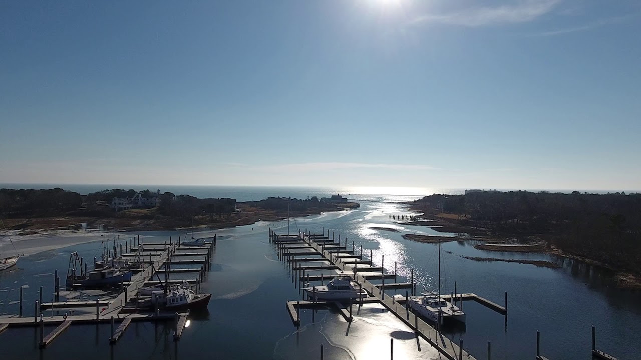 Saquatucket Harbor Drone Footage February 2019 - YouTube
