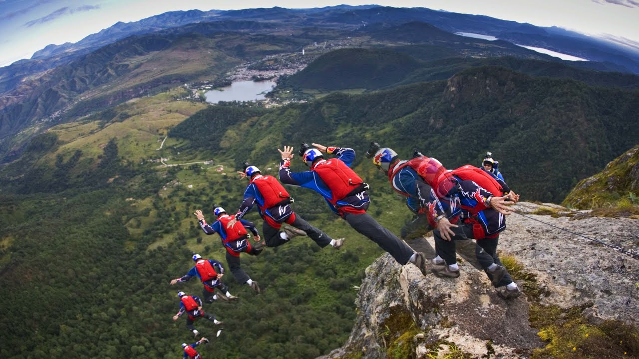 74 Seconds of Stomach Dropping Freefall | BASE Jumping Compilation ...