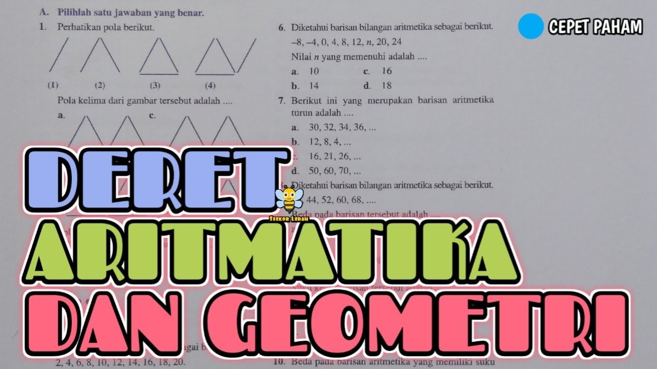 [FULL] DERET ARITMATIKA DAN GEOMETRI - YouTube
