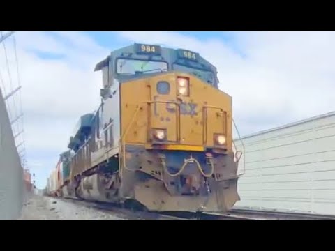 Unique K5la returns on ES44AH! Csx 984 leading again!( Csx 37 trailing!) 48 cars! + Horn salute ...