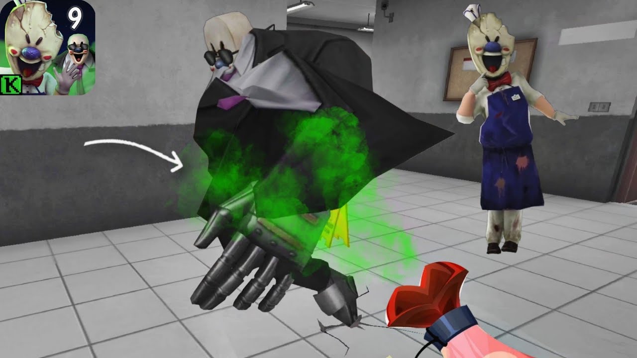 New Weapon to melt Boris and Gameover in Ice Scream 9 Returns - YouTube