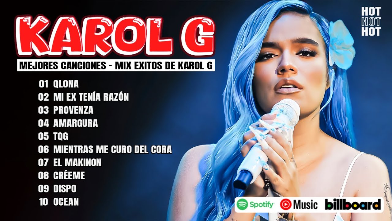 Karol G 2024 - Mejores Canciones de Karol G - Grandes Éxitos De Karol G ...