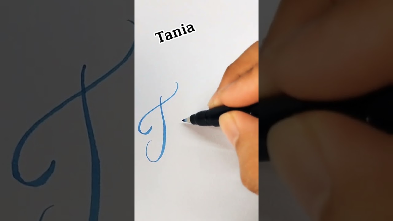 Tania - Lettering my subscribers. Subscribe to be the next 😊 #shorts ...