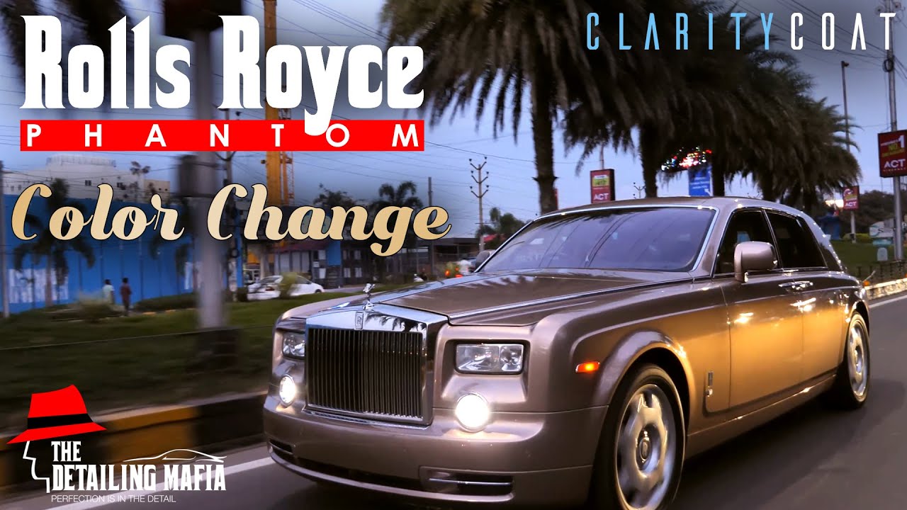 Only One Rolls Royce Phantom (Petra Gold) in India | Color Change ...