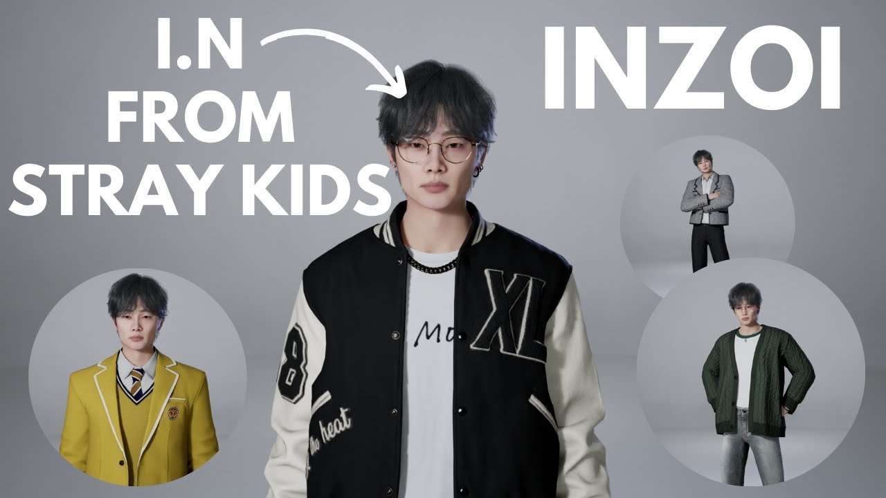 I.N from Stray Kids in Inzoi | Inzoi character creation - YouTube