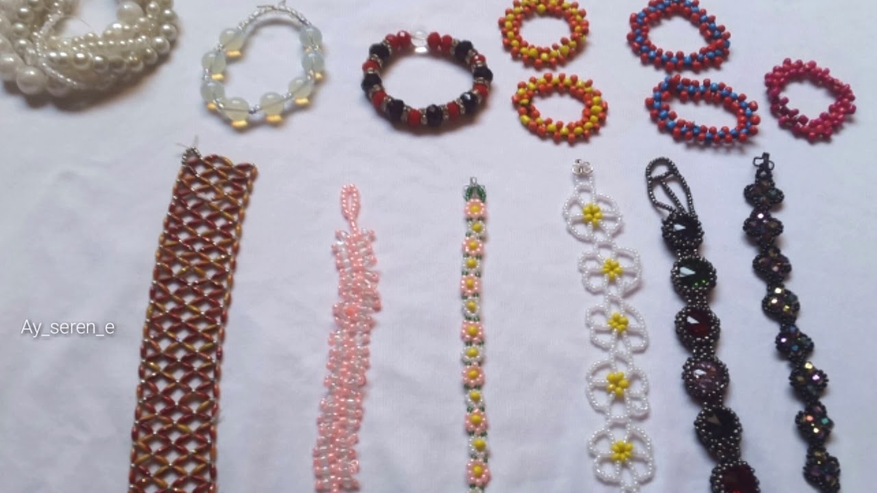 اساور رائعة وجميلة بالخرز Youtube