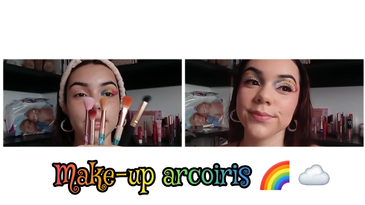 tutorial maquillaje arcoiris 🌈 • Alexa Jaramillo ♡ - YouTube
