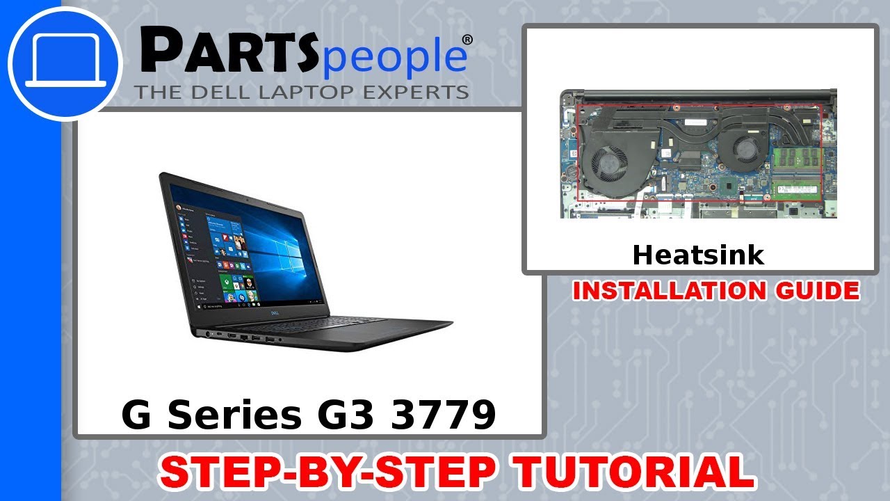 Dell G3 3779 (P35E003) Heatsink How-To Video Tutorial - YouTube