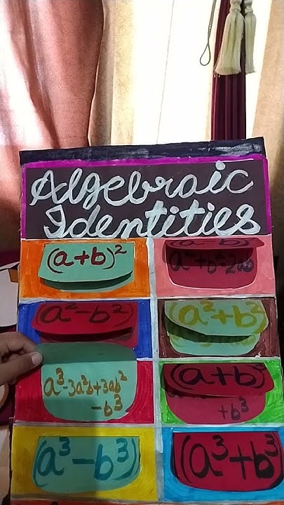 model of algebraic identities.. math model, algebraic formulas... - YouTube