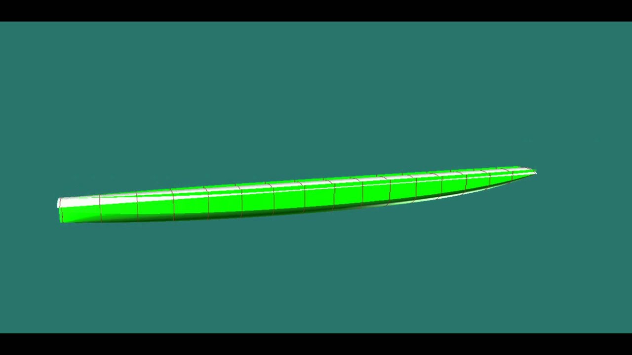 16' ama, 12" X 12", for 24' Ulua sailing trimaran - YouTube
