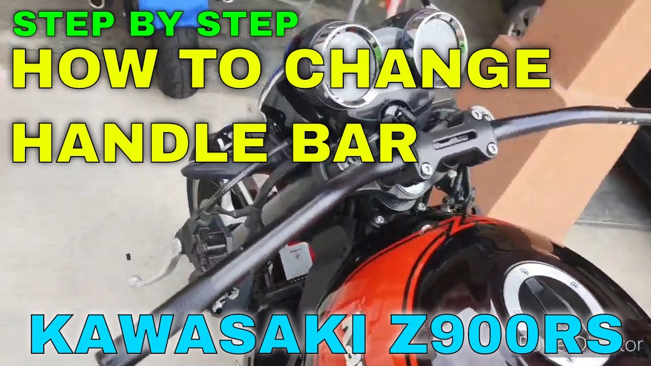 HOW TO CHANGE HANDLE BAR ON Z900RS - YouTube