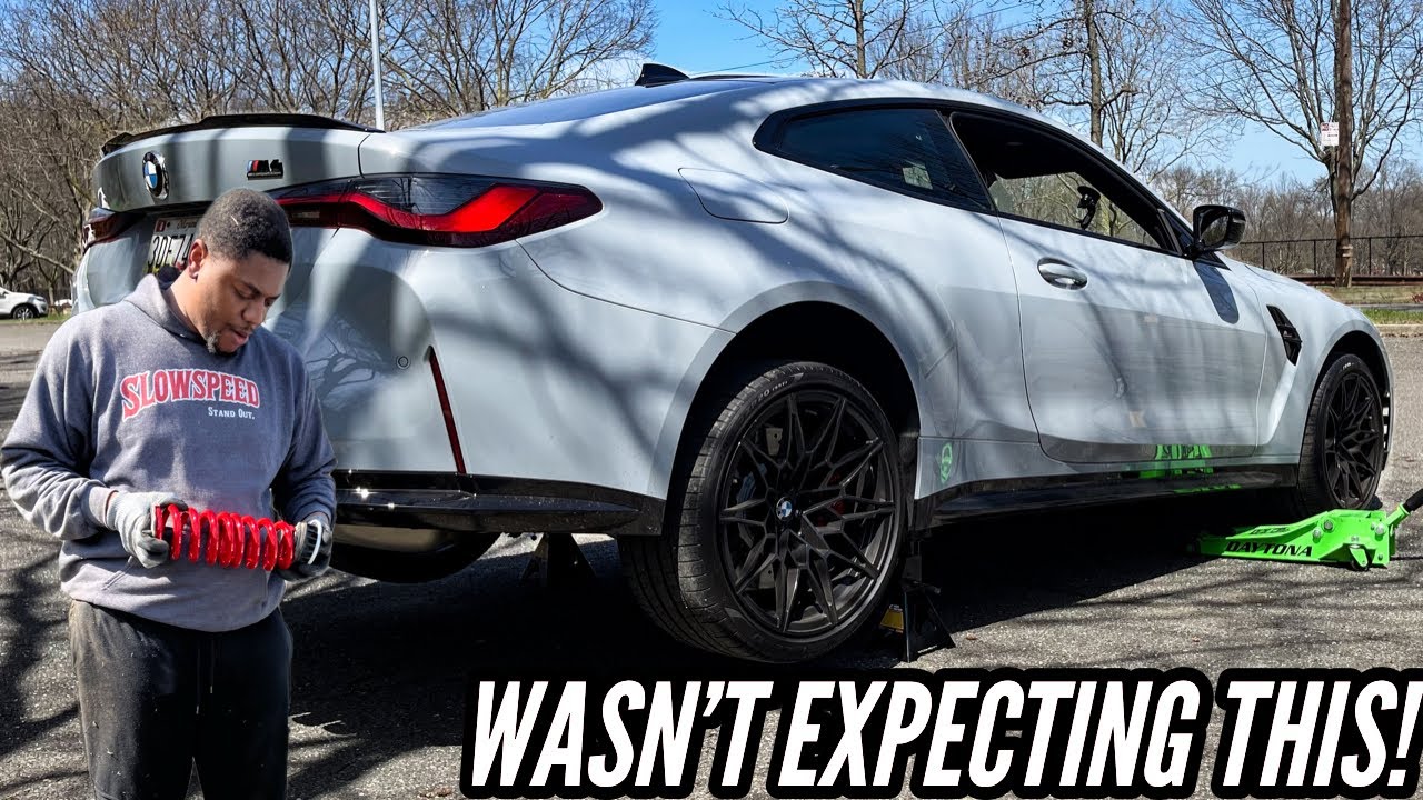 WE LOWERED MY BRAND NEW BMW M4 AND IT LOOKS INSANE!!!! | G82 AST ...