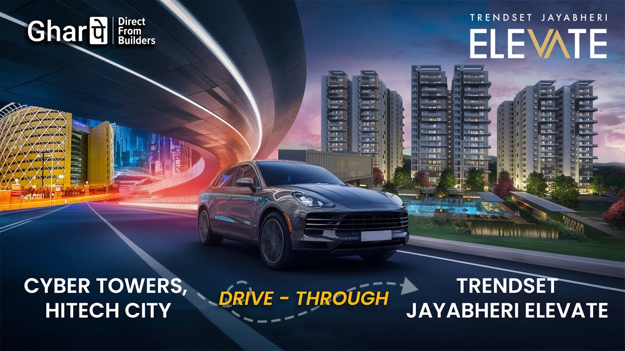 Drive-Through Video Tour: Cyber Towers Hyderabad to Trendset Jayabheri ...