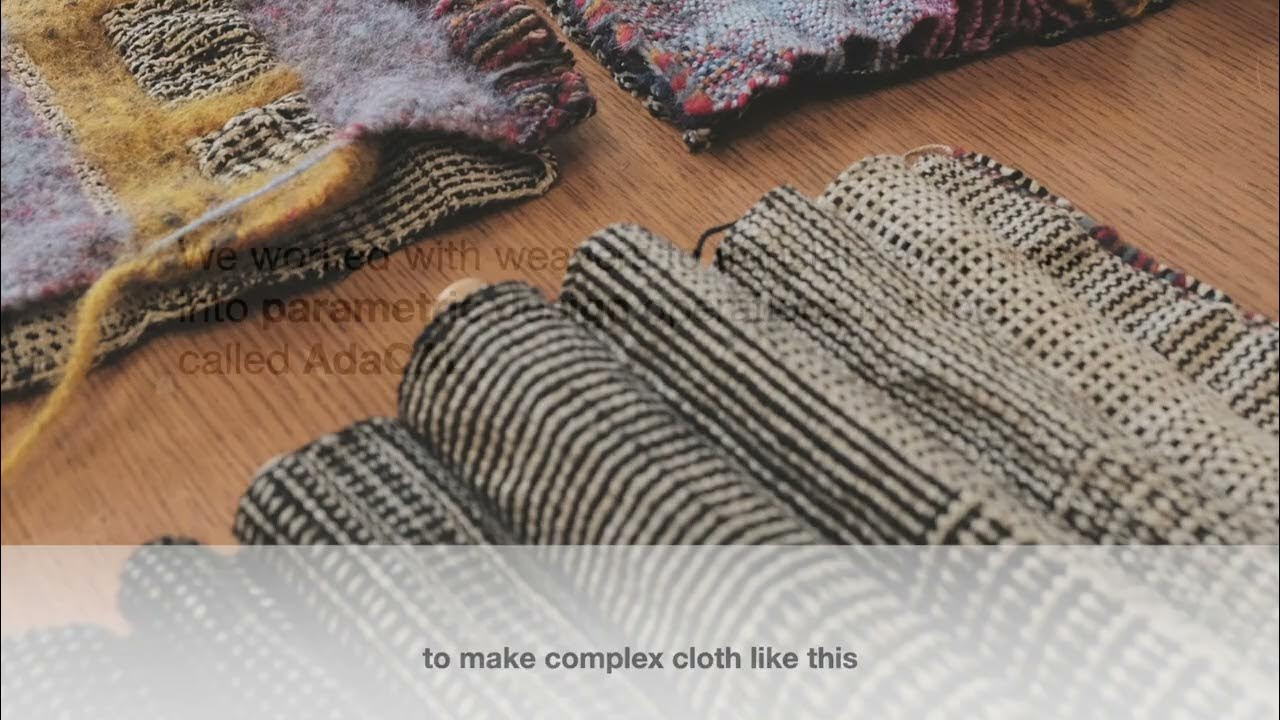 AdaCAD: Parametric Design as a New Form of Notation for Complex Weaving - YouTube