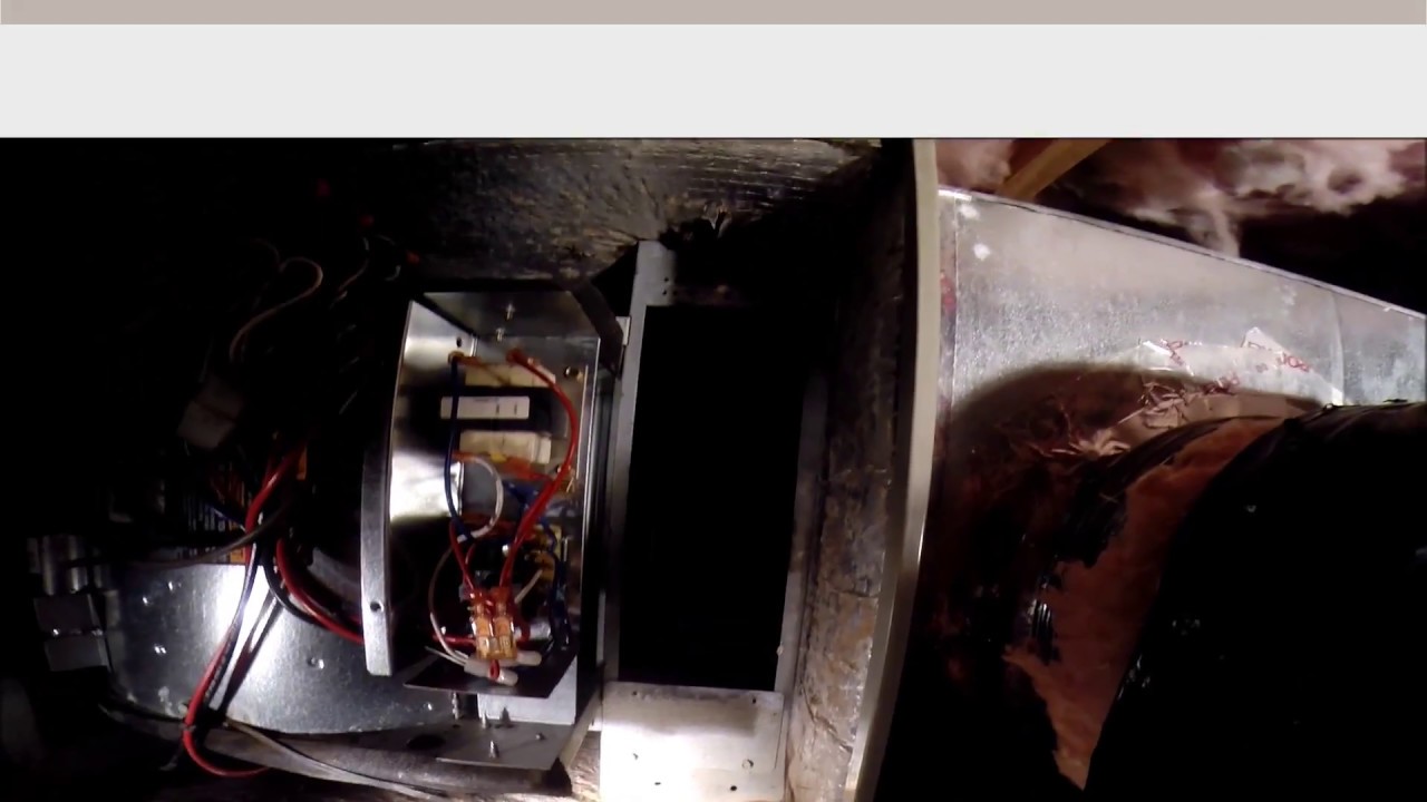 Trane Air Handler heater kit replacement - YouTube