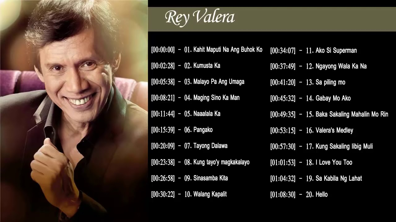 Rey Valera Greatest Hits - Rey Valera Best Of - Rey Valera Nonstop Opm ...