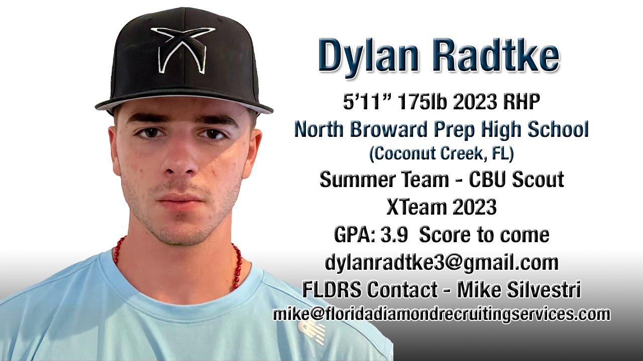 DYLAN RADTKE ⚾⚾ 5’11” 175lb 2023 RHP ⚾⚾ - YouTube
