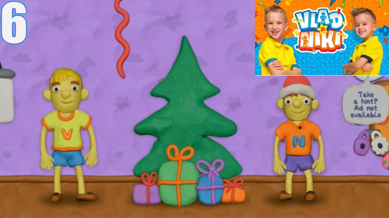 Vlad and Niki 12 Locks Level 6 Walkthrough - Help them decorate the ...