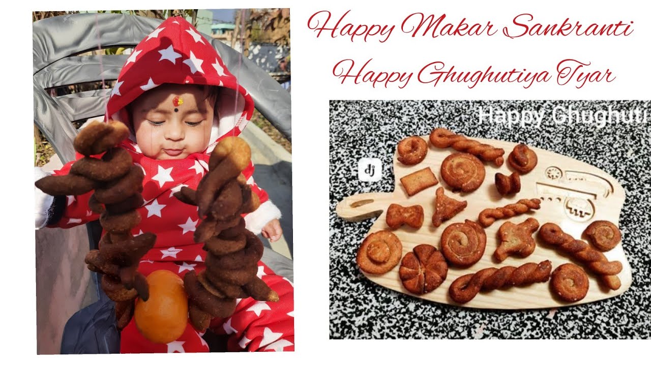 Shanaya's First Ghugutiya Tyar||Story Behind Ghugutiya Festival - YouTube