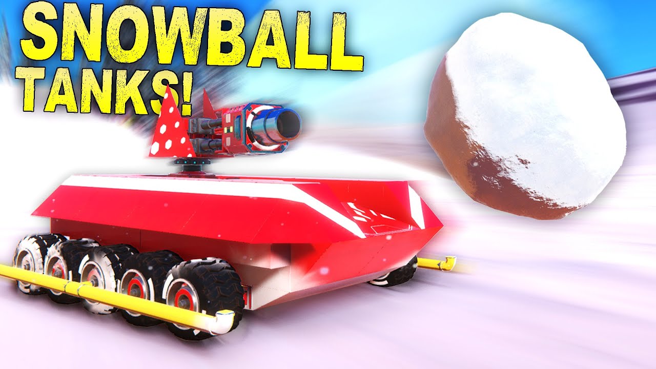 OVERPOWERED Snowball Fight With Tanks! - YouTube